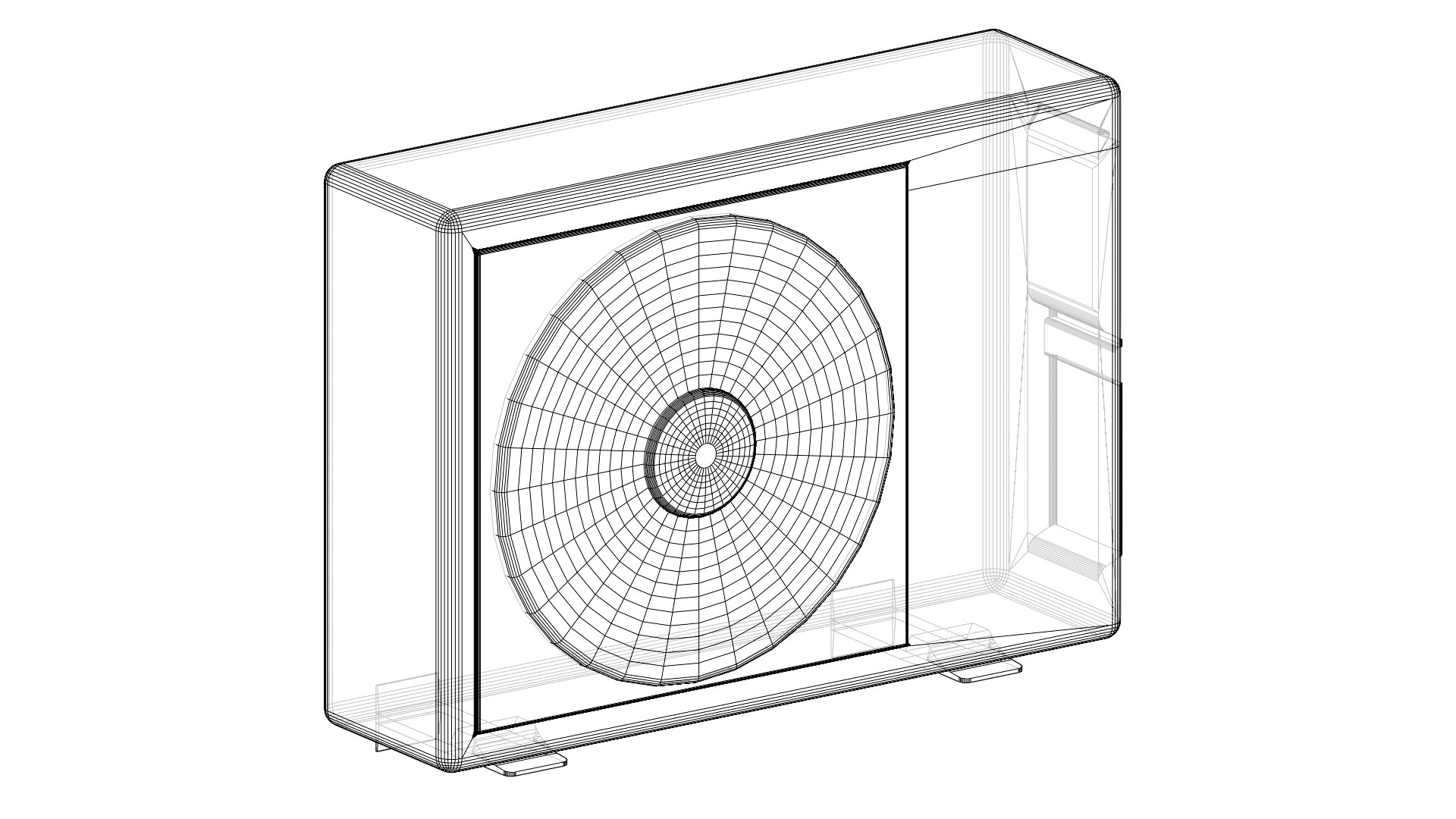 White Dirty Used AC Unit 3D - TurboSquid 2014469