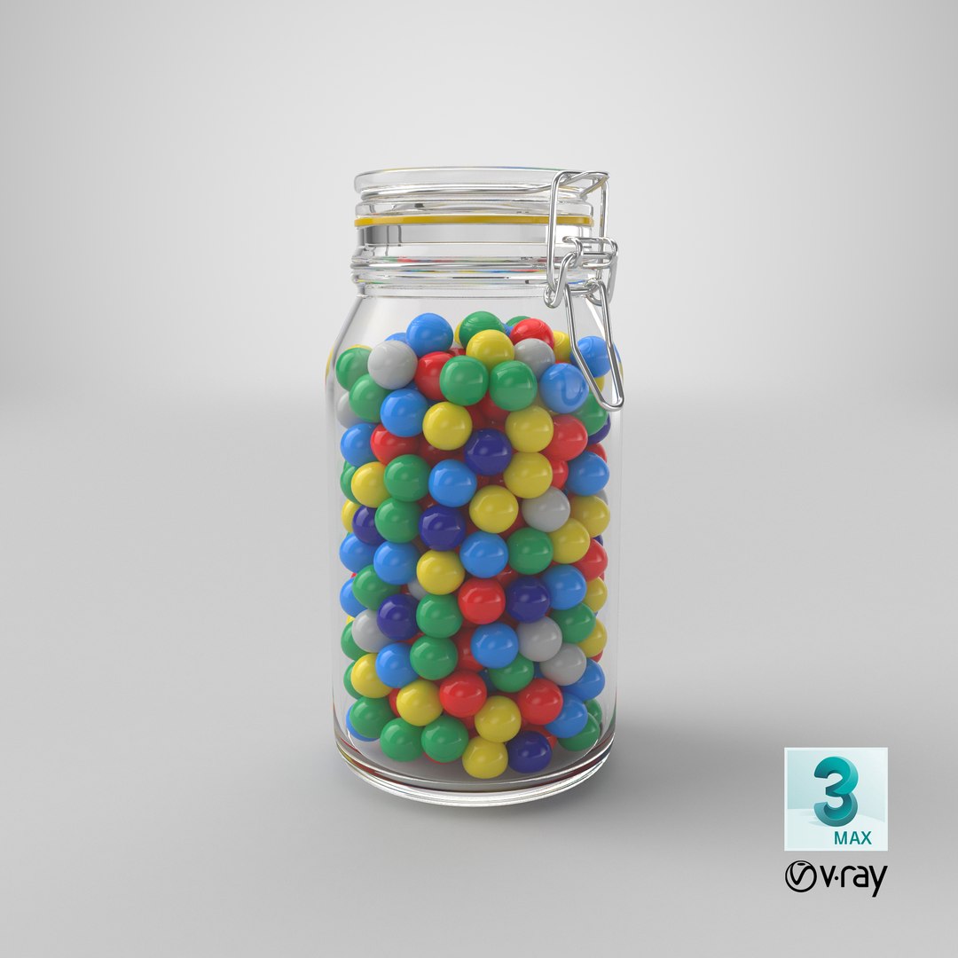 Candy jar 3D model - TurboSquid 1417668