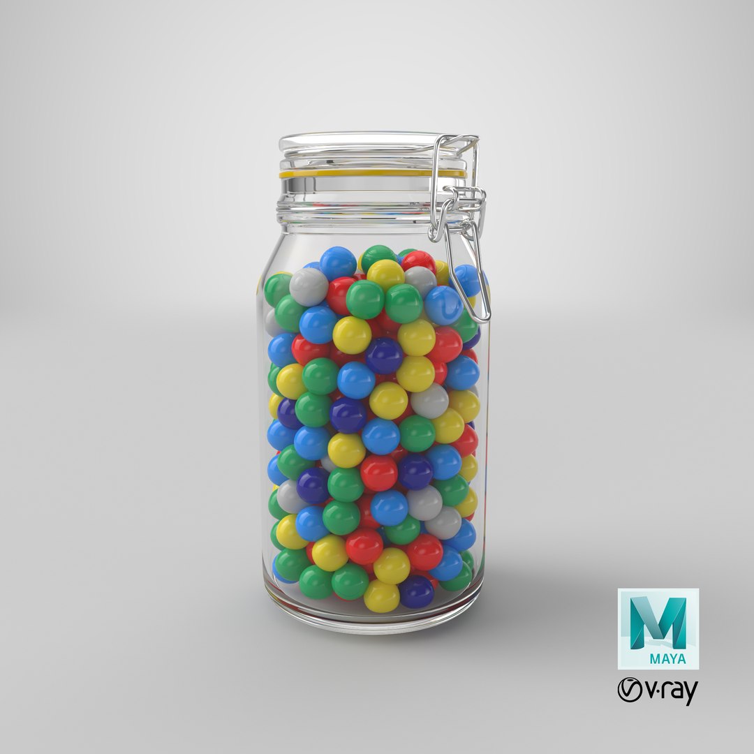 Candy jar 3D model - TurboSquid 1417668