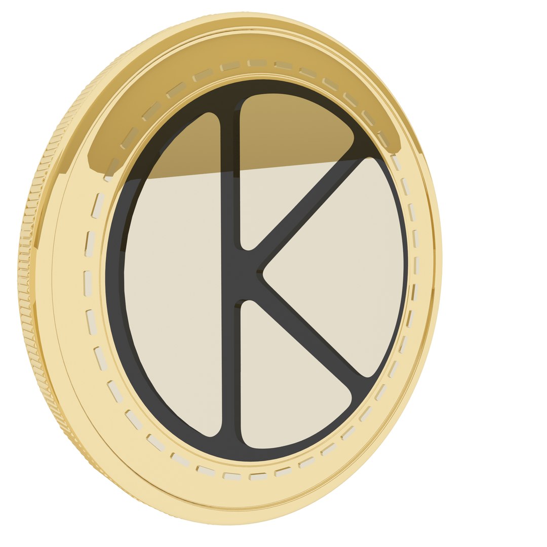 Kolin Cryptocurrency Gold Coin 3D - TurboSquid 1857045