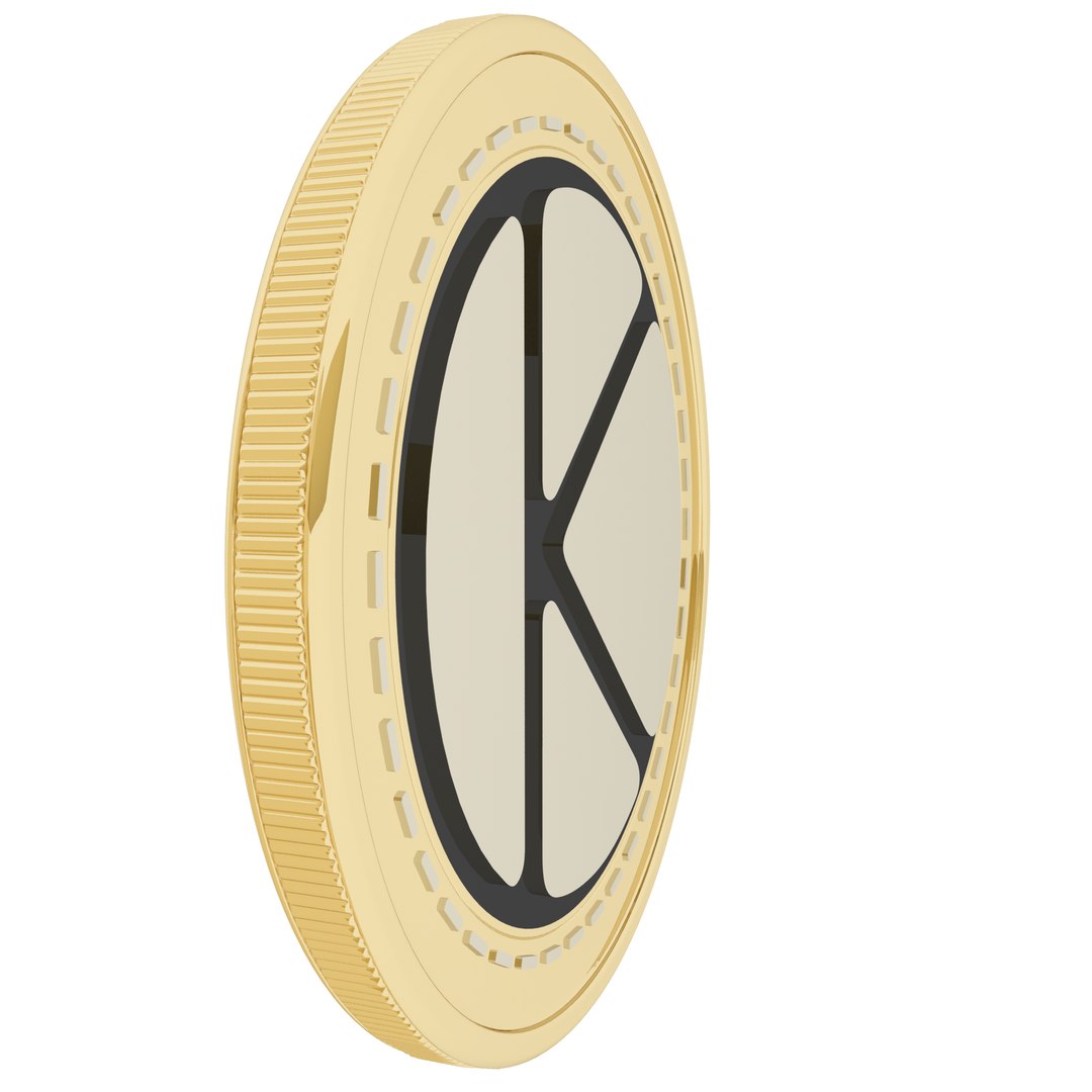 Kolin Cryptocurrency Gold Coin 3D - TurboSquid 1857045