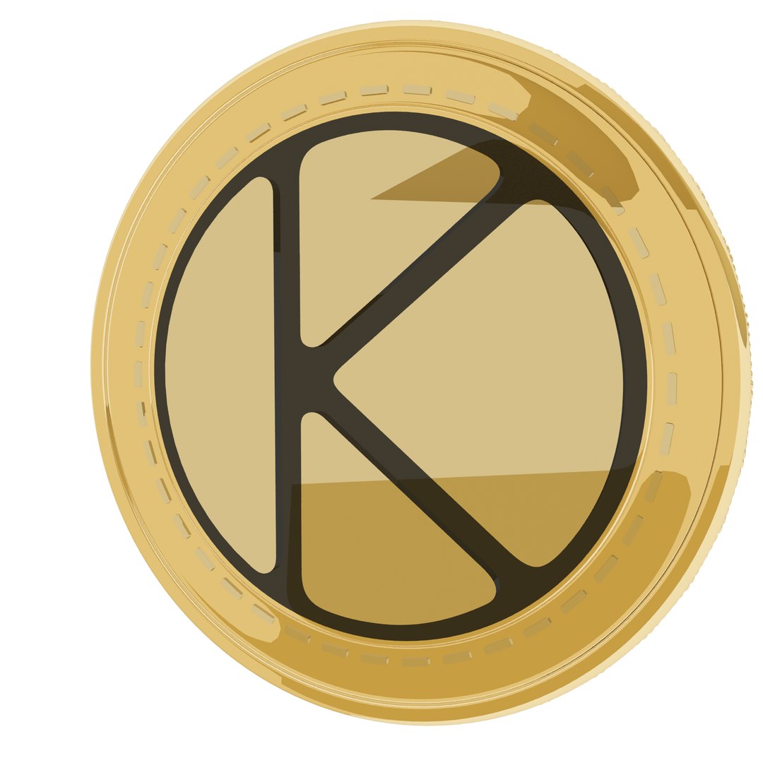 Kolin Cryptocurrency Gold Coin 3D - TurboSquid 1857045