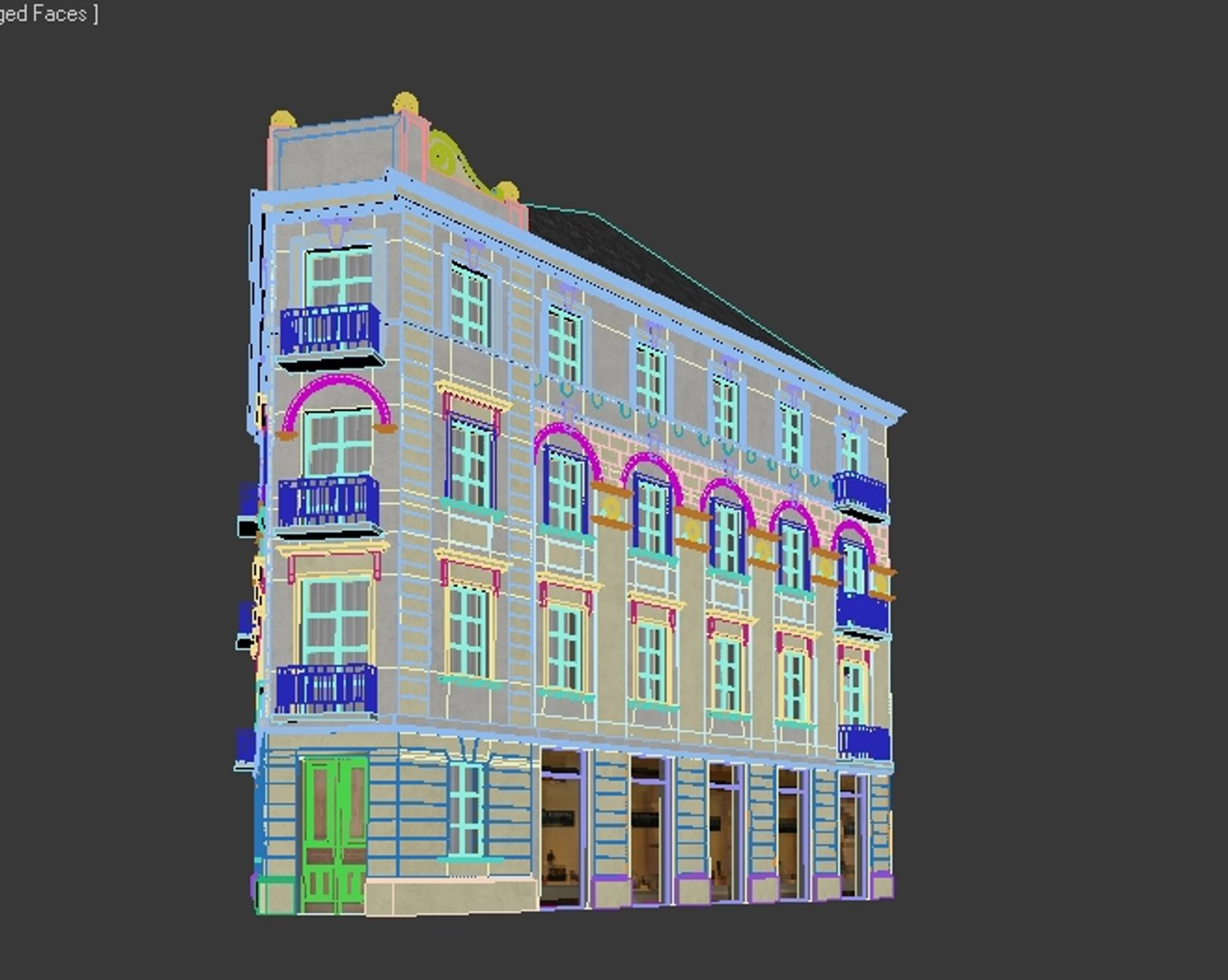 Tenement House 3d Model