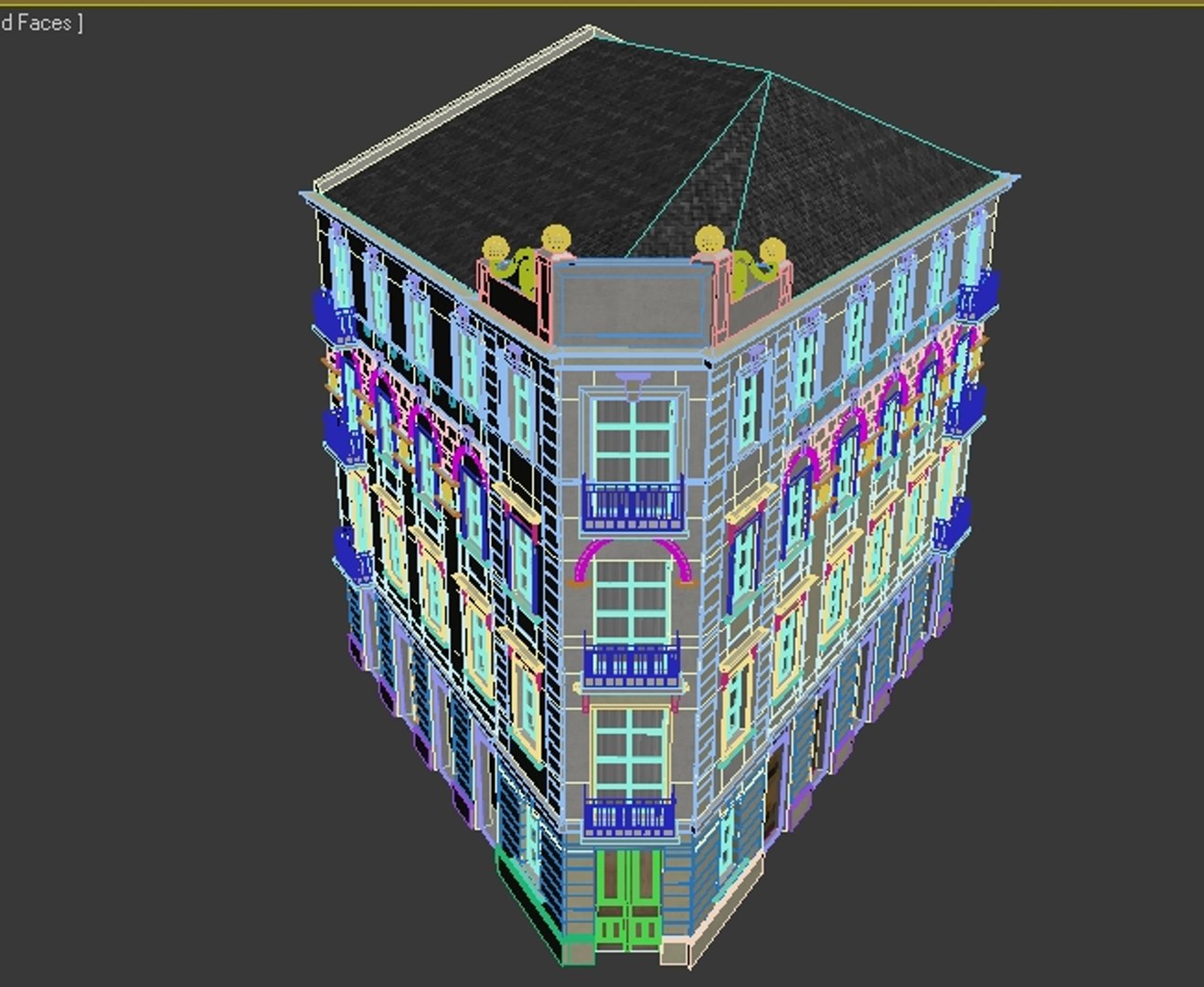 Tenement House 3d Model