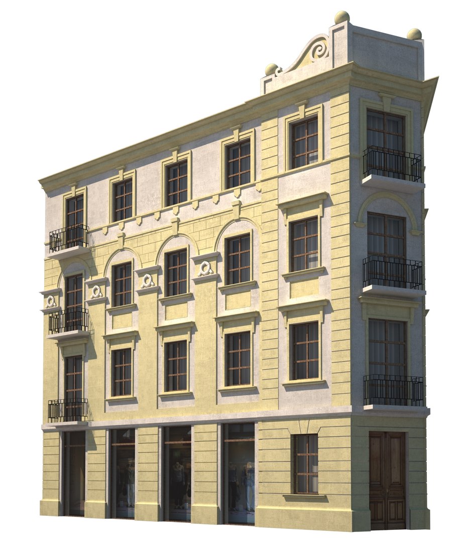 Tenement House 3d Model