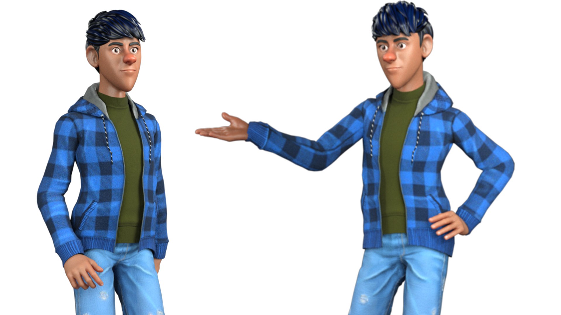 3D Cartoon Rigged Style Boy-Mason Character 3D Model Model - TurboSquid ...