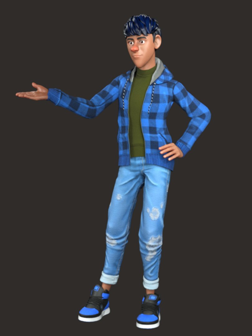 3D Cartoon Rigged Style Boy-Mason Character 3D Model Model - TurboSquid ...