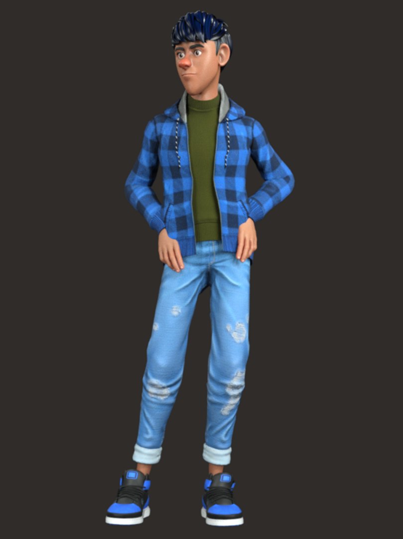 3D Cartoon Rigged Style Boy-Mason Character 3D Model Model - TurboSquid ...