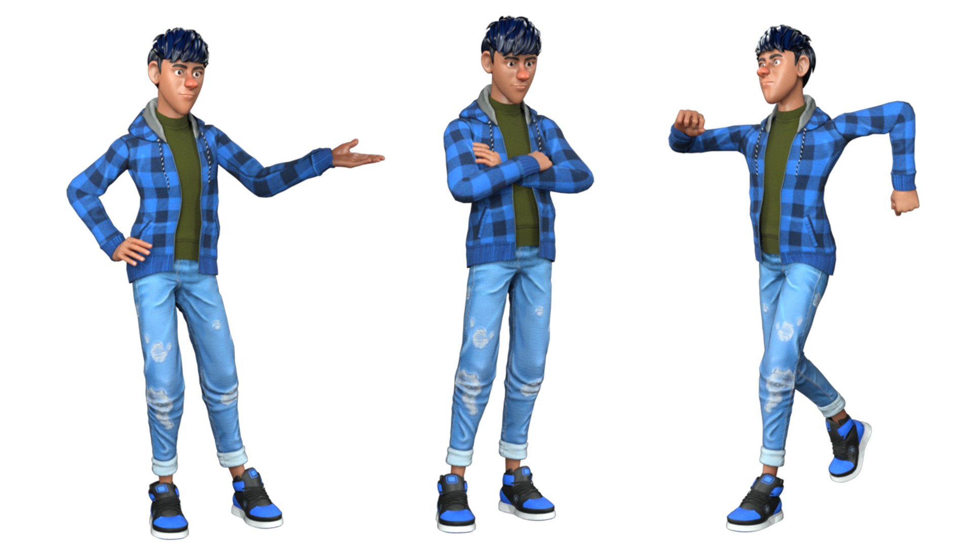 3D Cartoon Rigged Style Boy-Mason Character 3D Model Model - TurboSquid ...