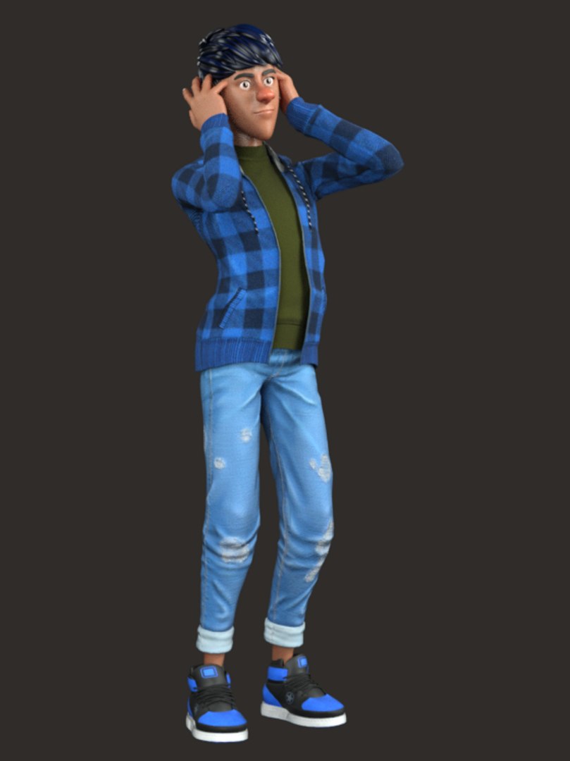 3D Cartoon Rigged Style Boy-Mason Character 3D Model Model - TurboSquid ...