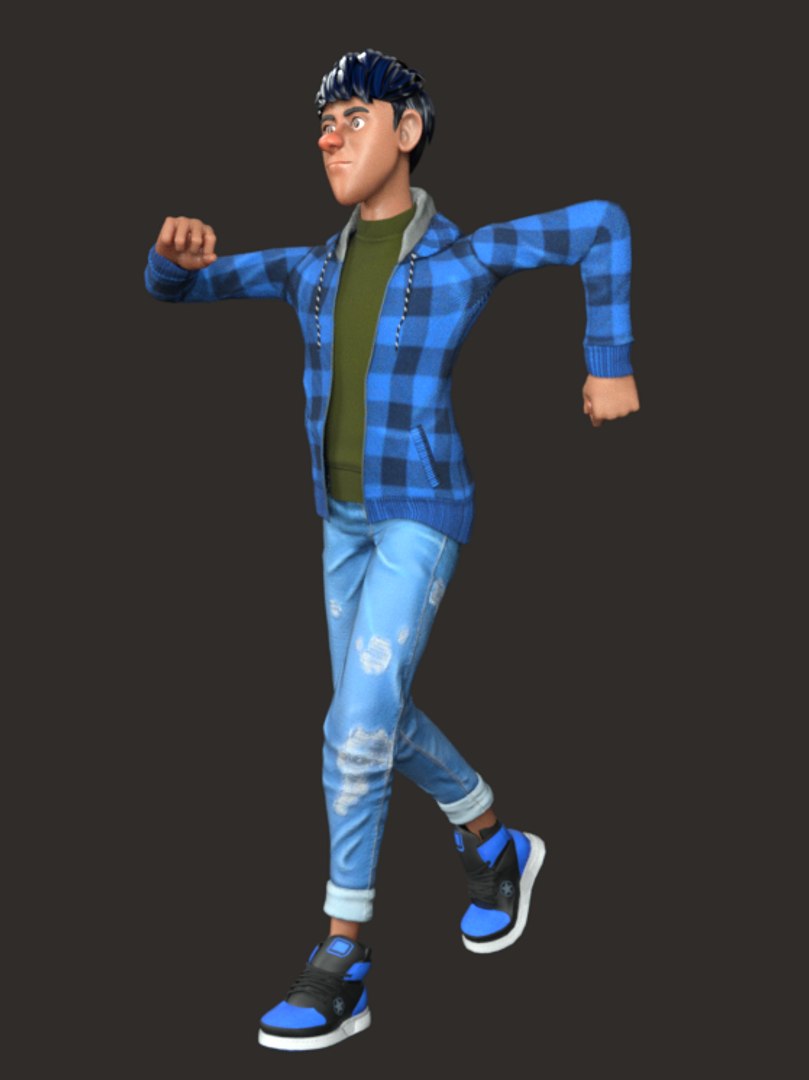 3D Cartoon Rigged Style Boy-Mason Character 3D Model Model - TurboSquid ...