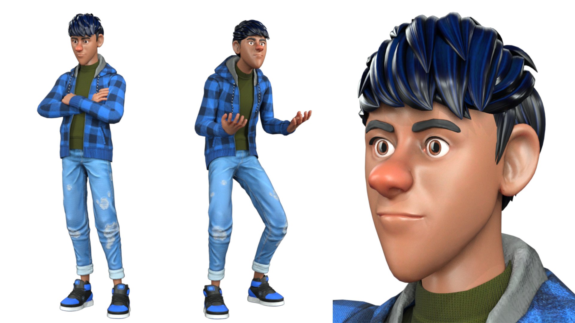 3D Cartoon Rigged Style Boy-Mason Character 3D Model Model - TurboSquid ...
