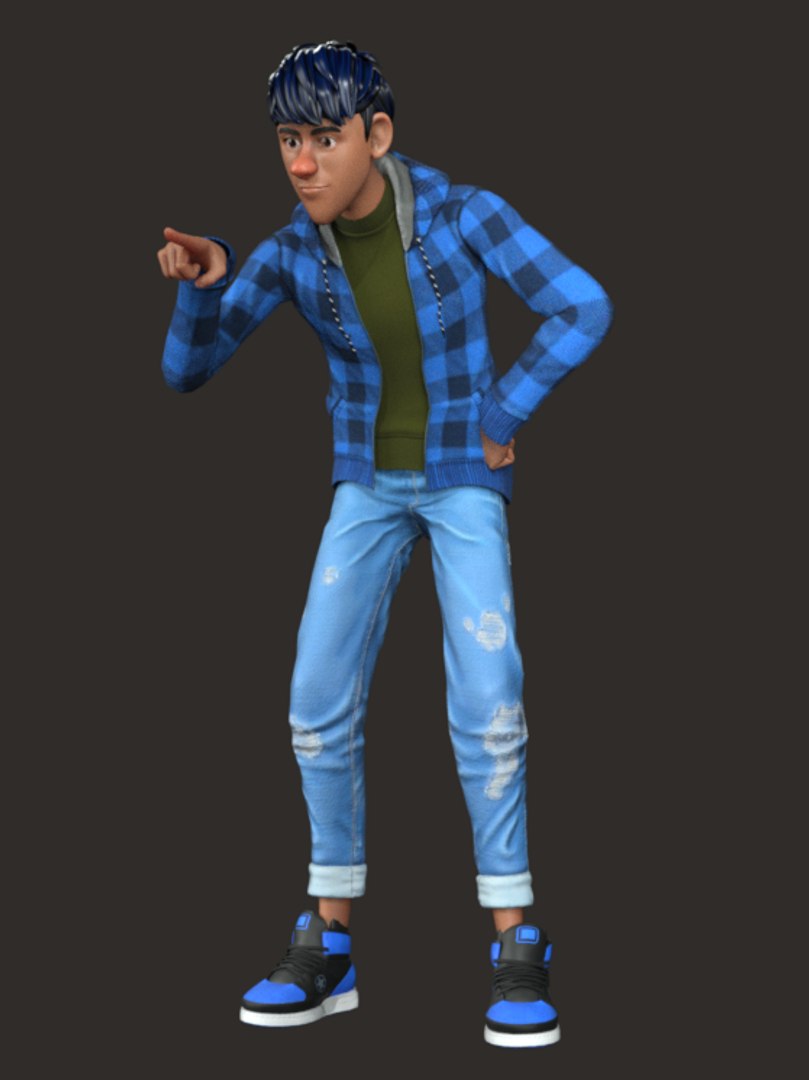 3D Cartoon Rigged Style Boy-Mason Character 3D Model Model - TurboSquid ...