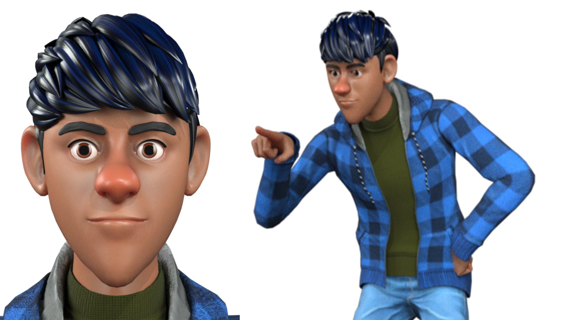 3D Cartoon Rigged Style Boy-Mason Character 3D Model Model - TurboSquid ...