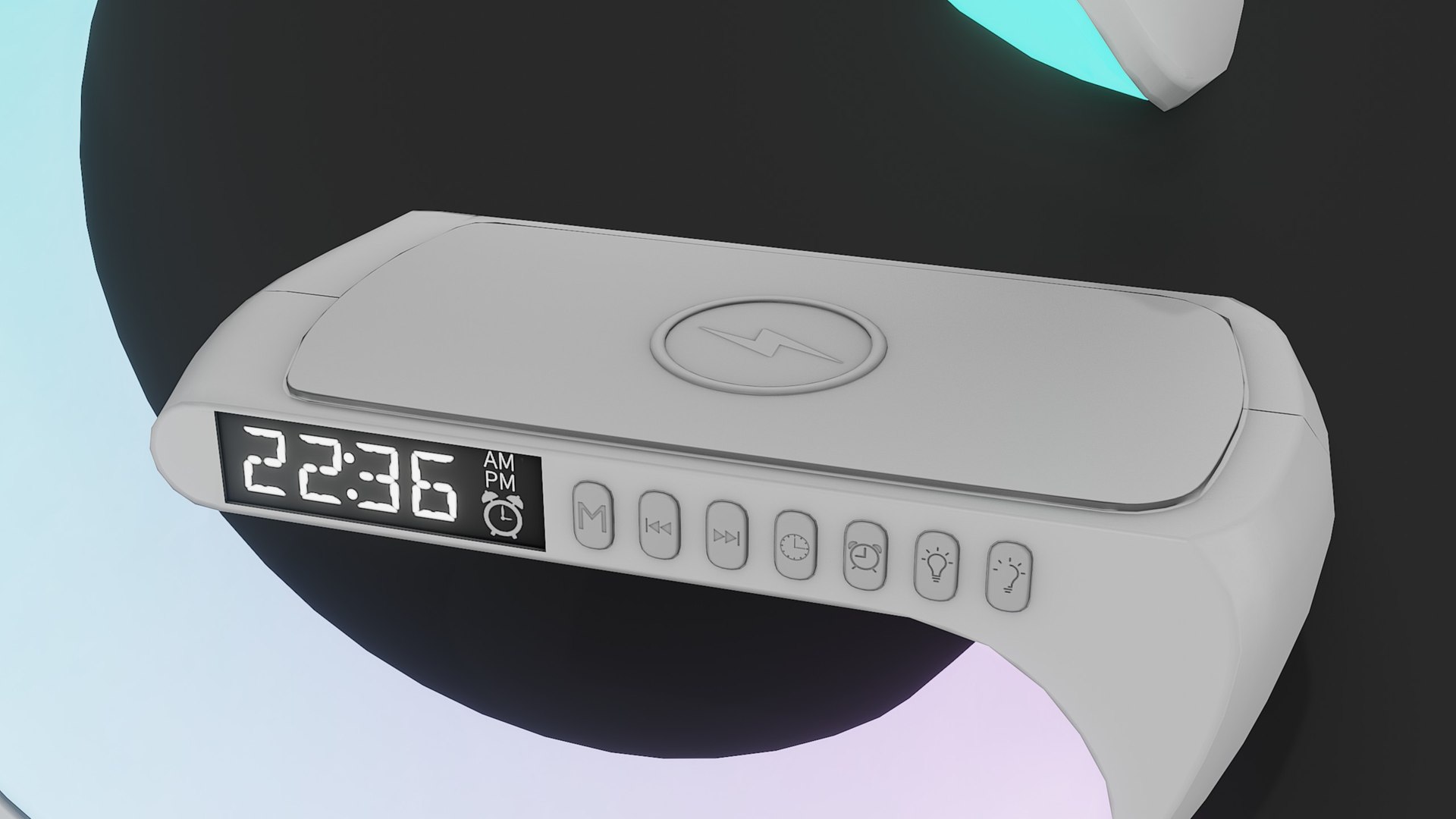 3D White Futuristic Table Lamp - TurboSquid 2111204