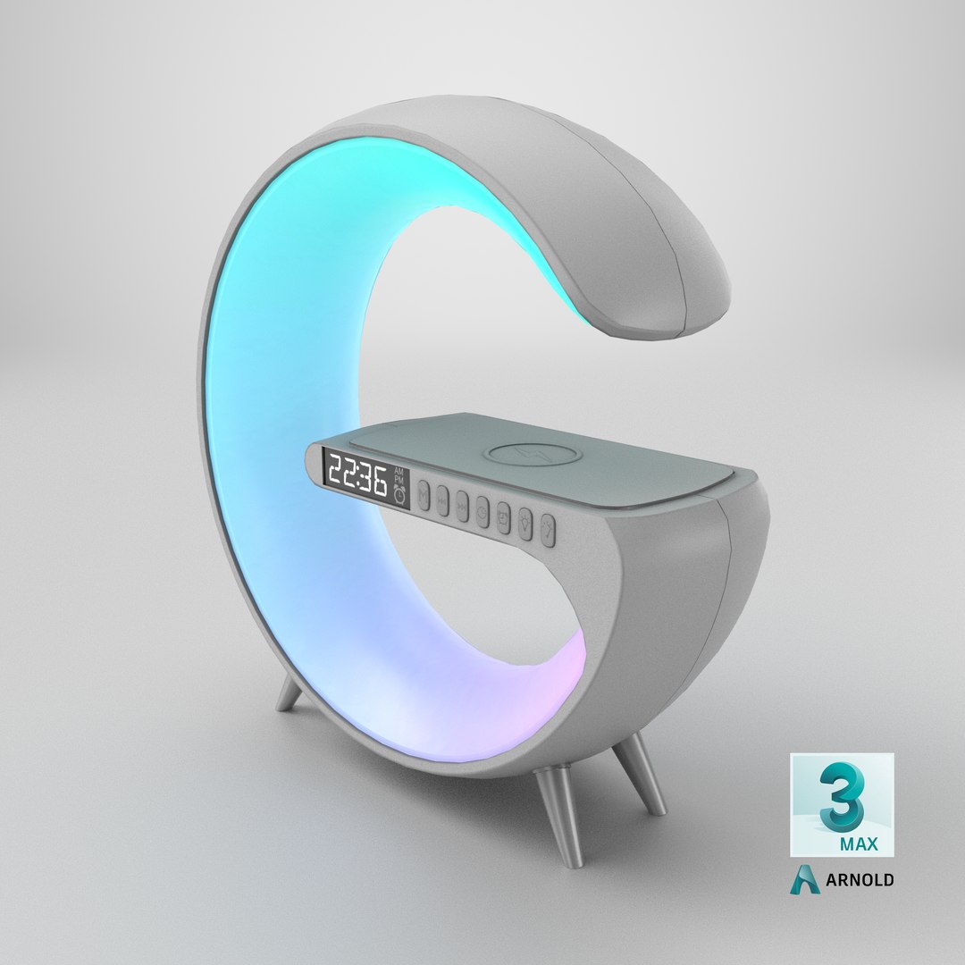 3D White Futuristic Table Lamp - TurboSquid 2111204