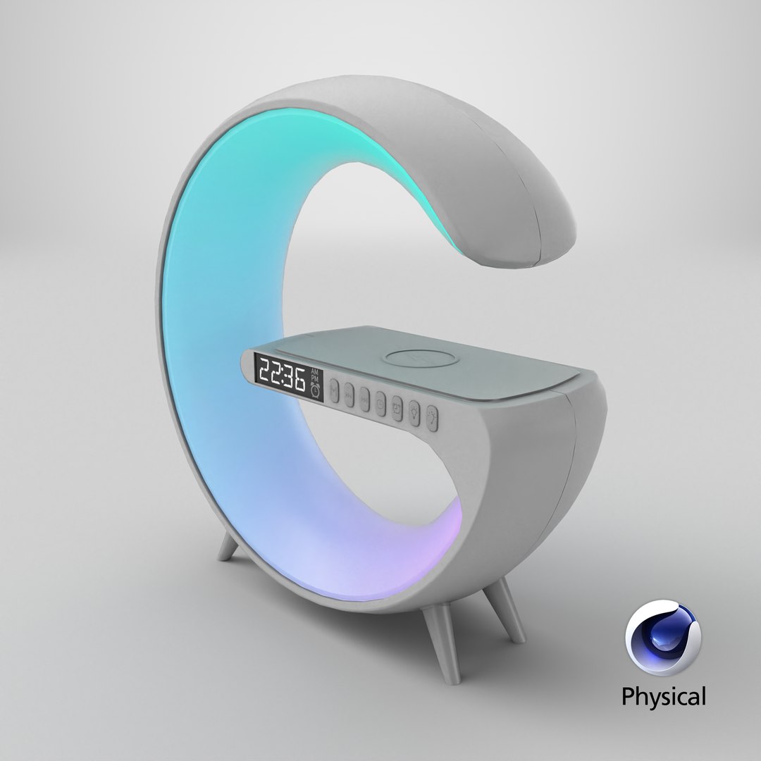 3D White Futuristic Table Lamp - TurboSquid 2111204