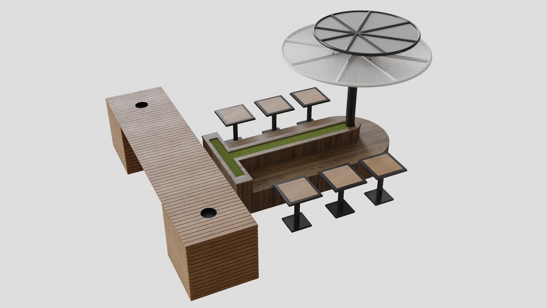 3D Food Court Model - TurboSquid 1556480