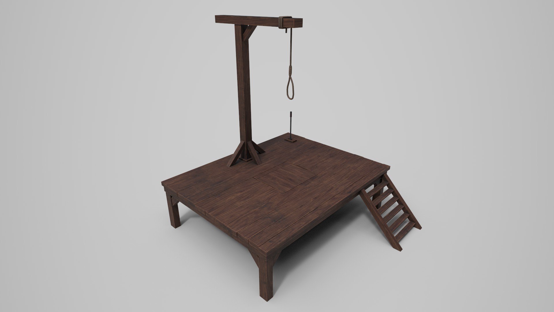 3D Small Gallows Model - TurboSquid 1753420