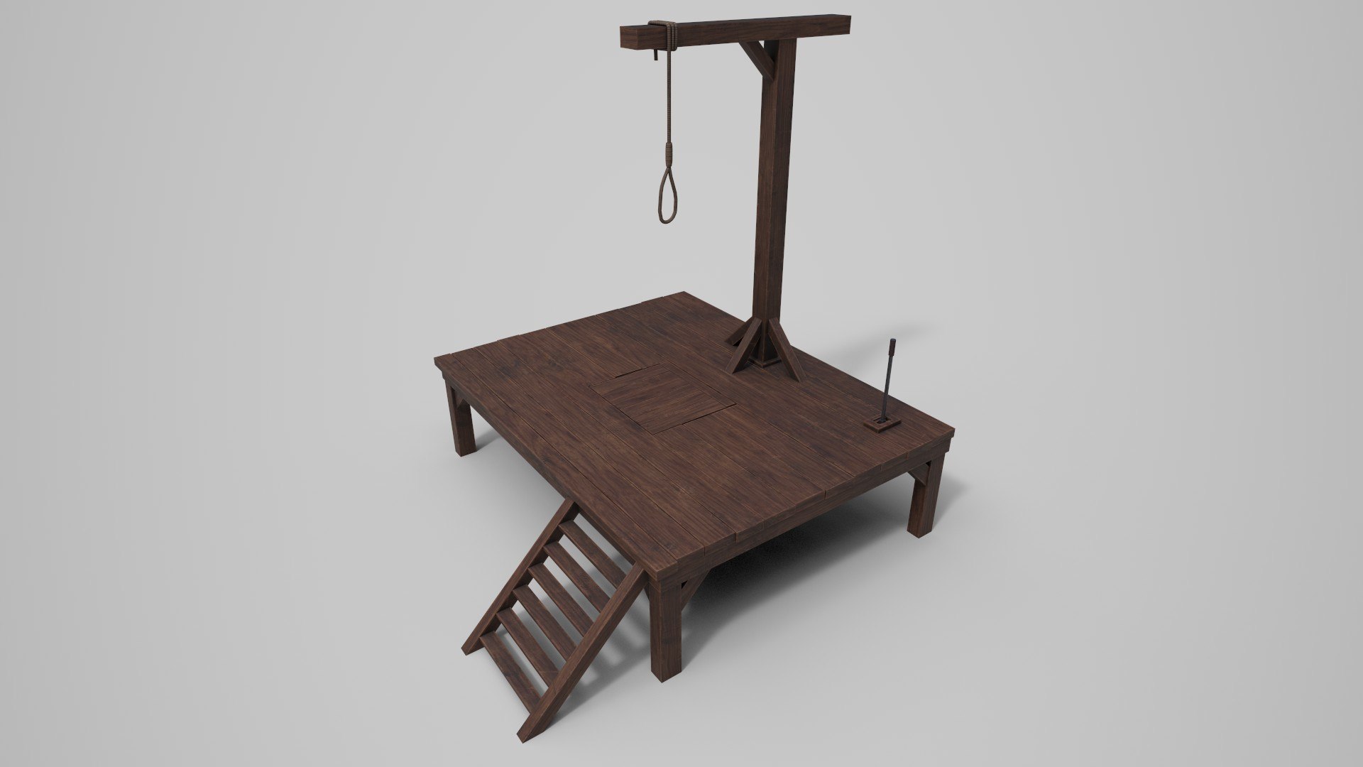 3D Small Gallows Model - TurboSquid 1753420