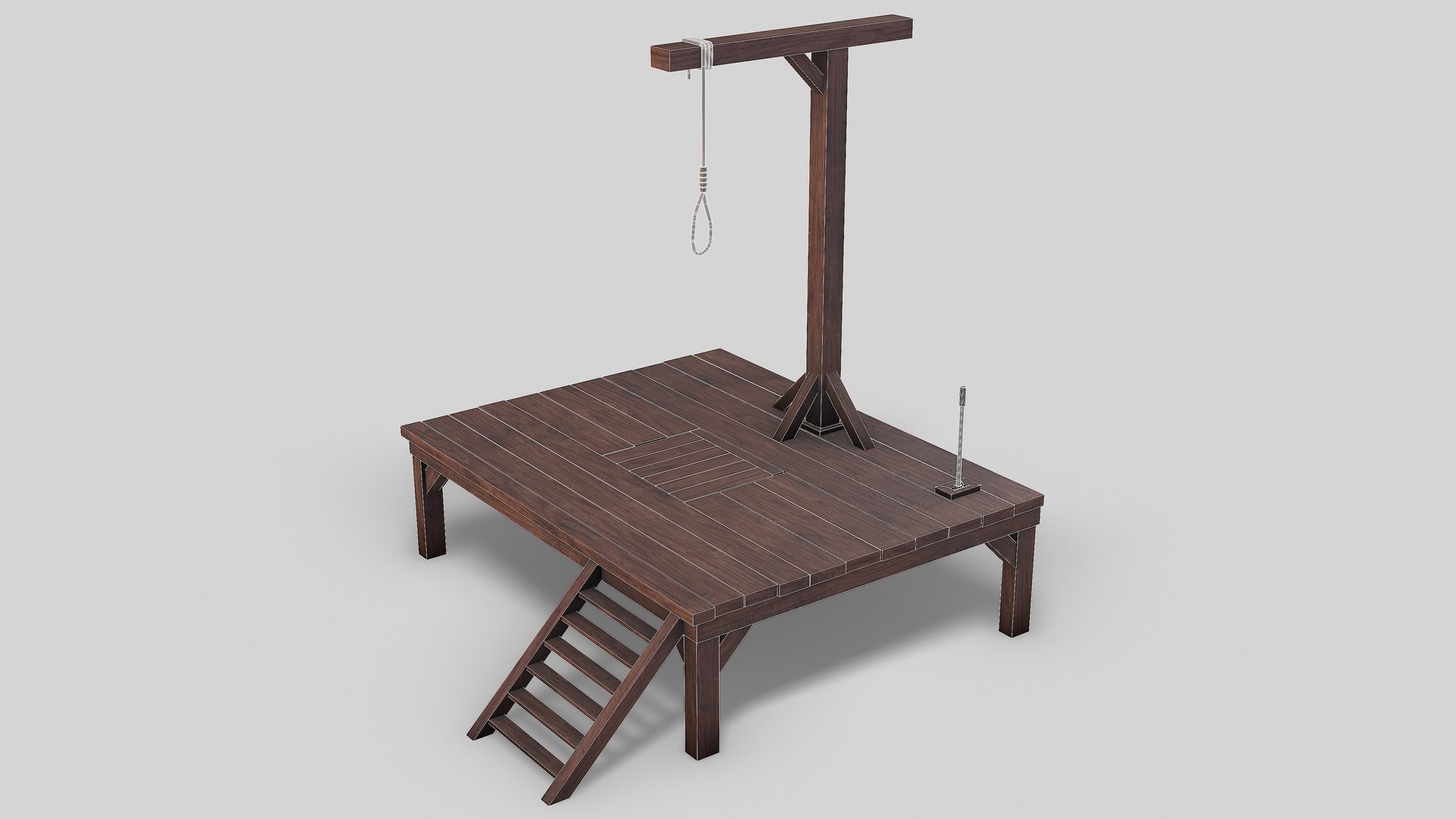 3D Small Gallows Model - TurboSquid 1753420