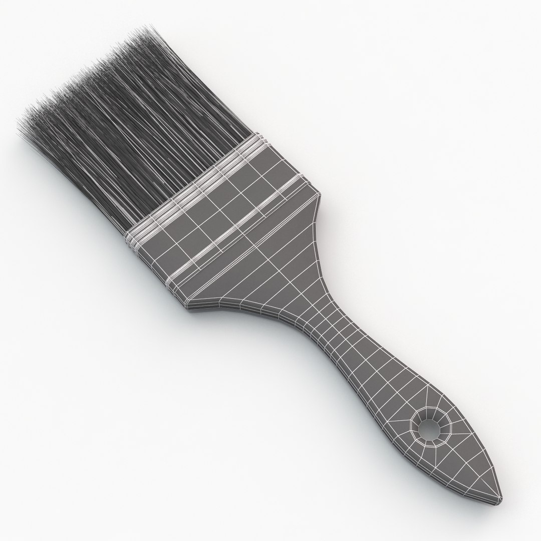 3d Model Of Paint Brush V2