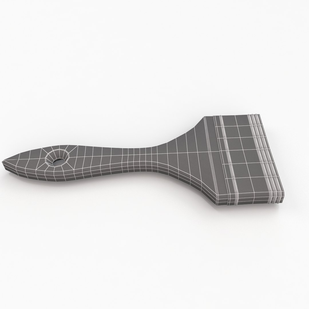 3d Model Of Paint Brush V2