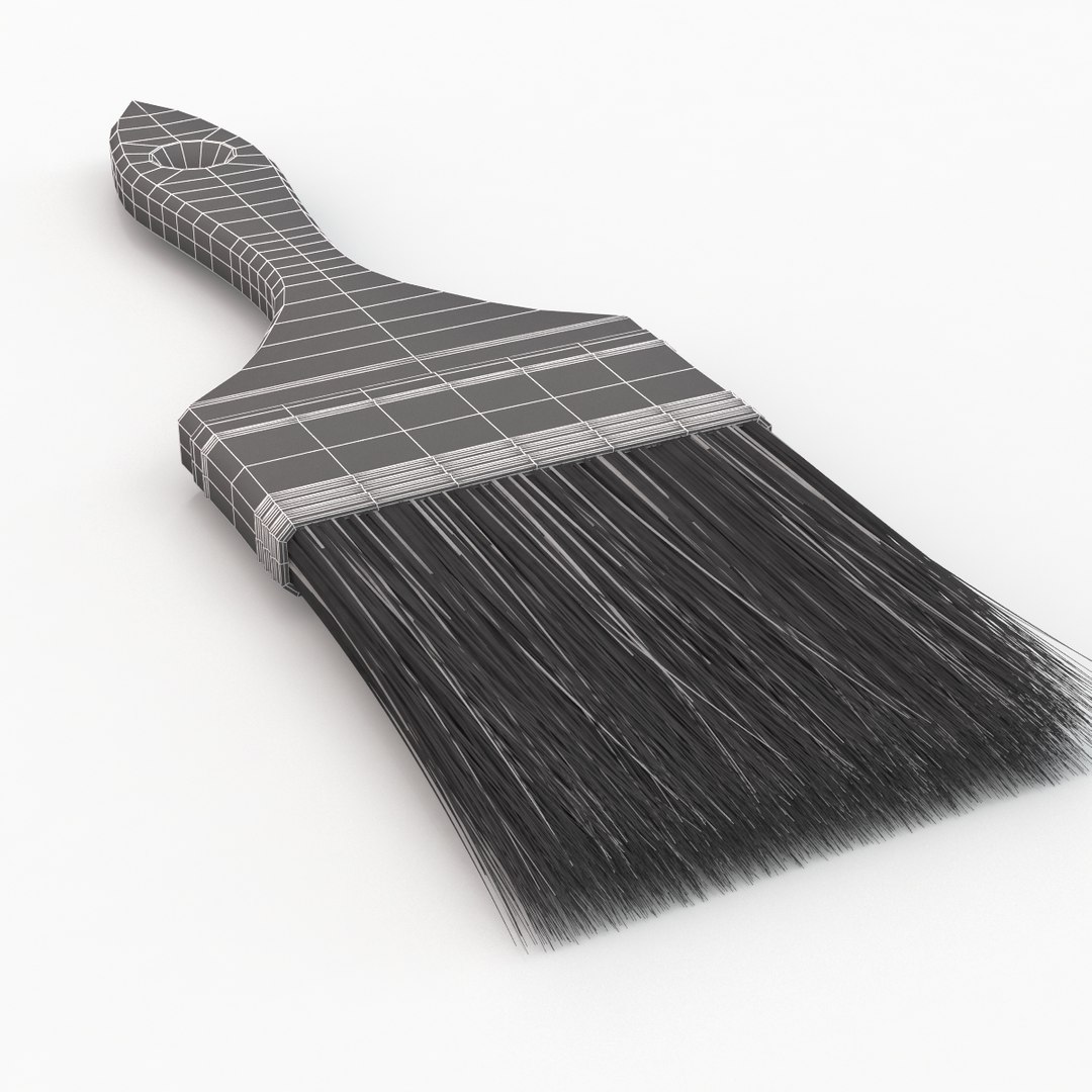 3d Model Of Paint Brush V2