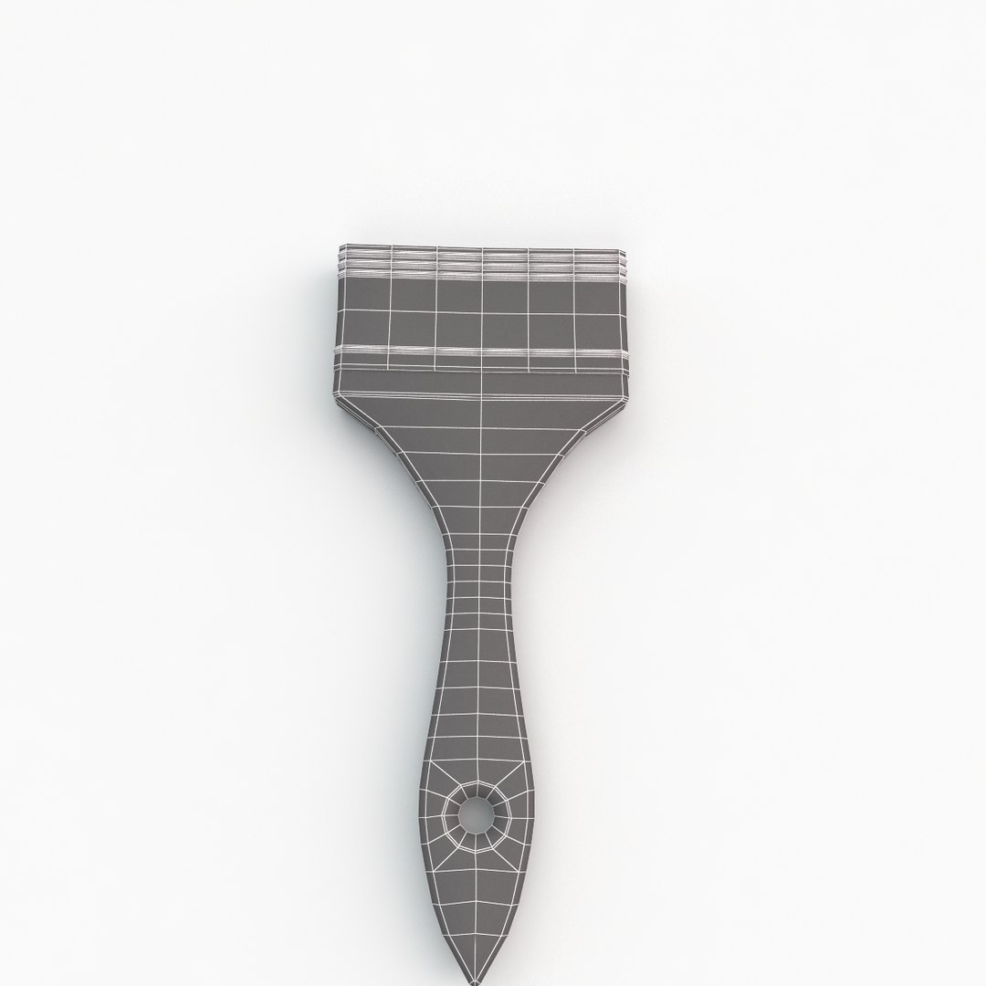 3d Model Of Paint Brush V2