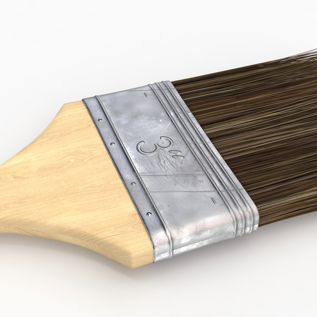 3d Model Of Paint Brush V2