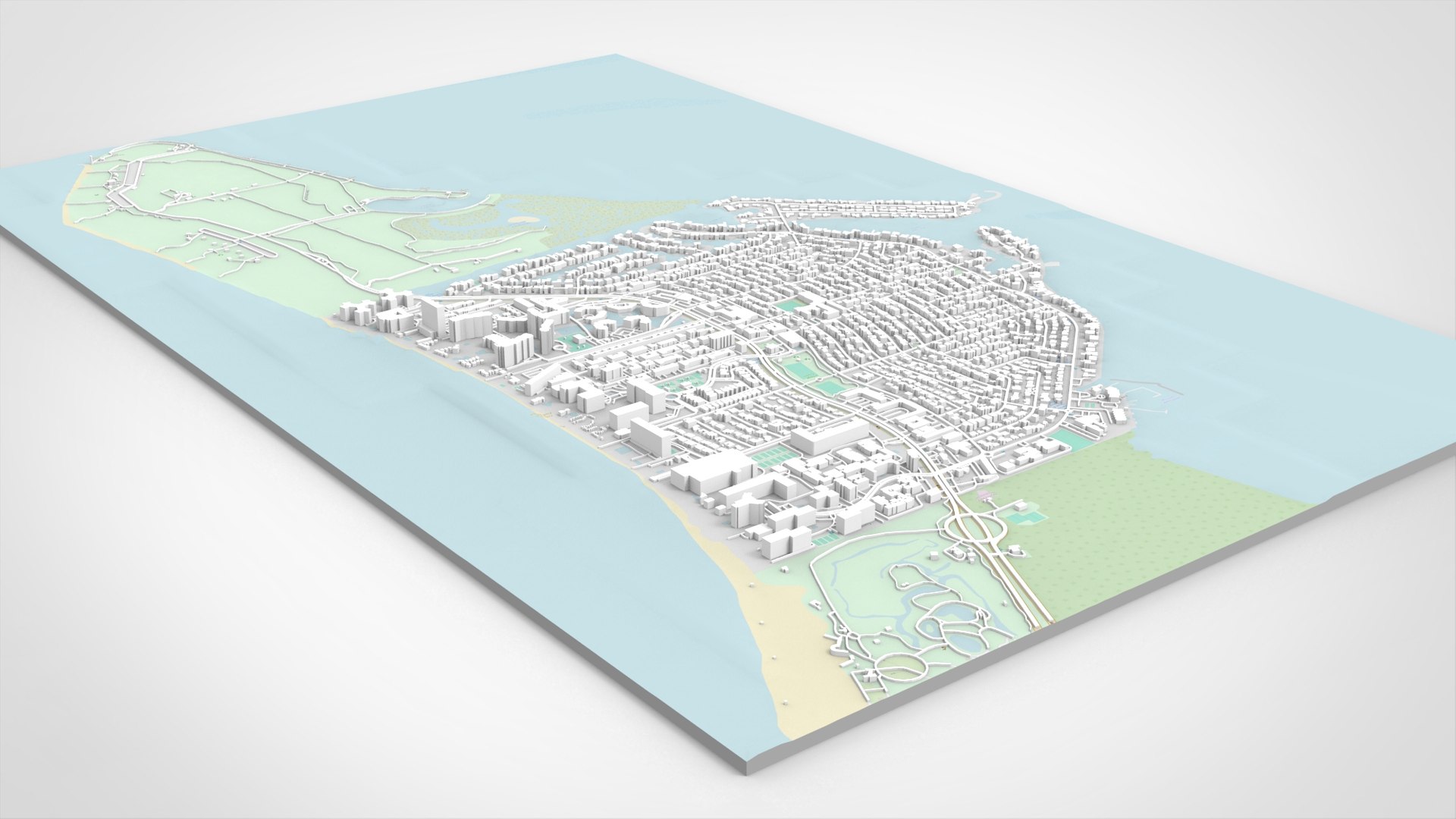 3D Cityscape Key Biscayne Florida United States - TurboSquid 2320124