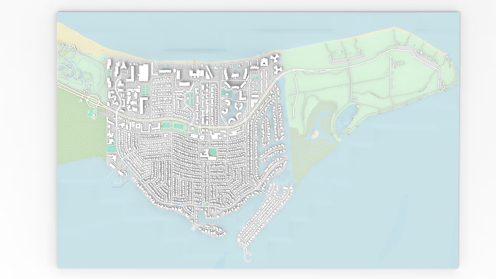 3D Cityscape Key Biscayne Florida United States - TurboSquid 2320124