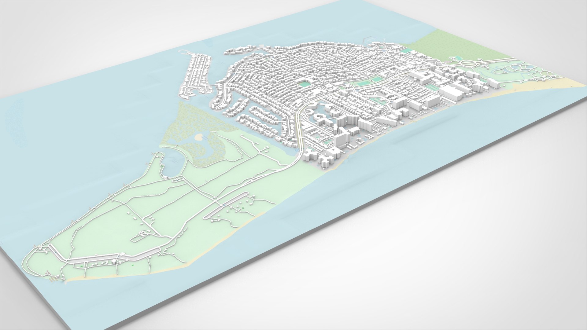 3D Cityscape Key Biscayne Florida United States - TurboSquid 2320124