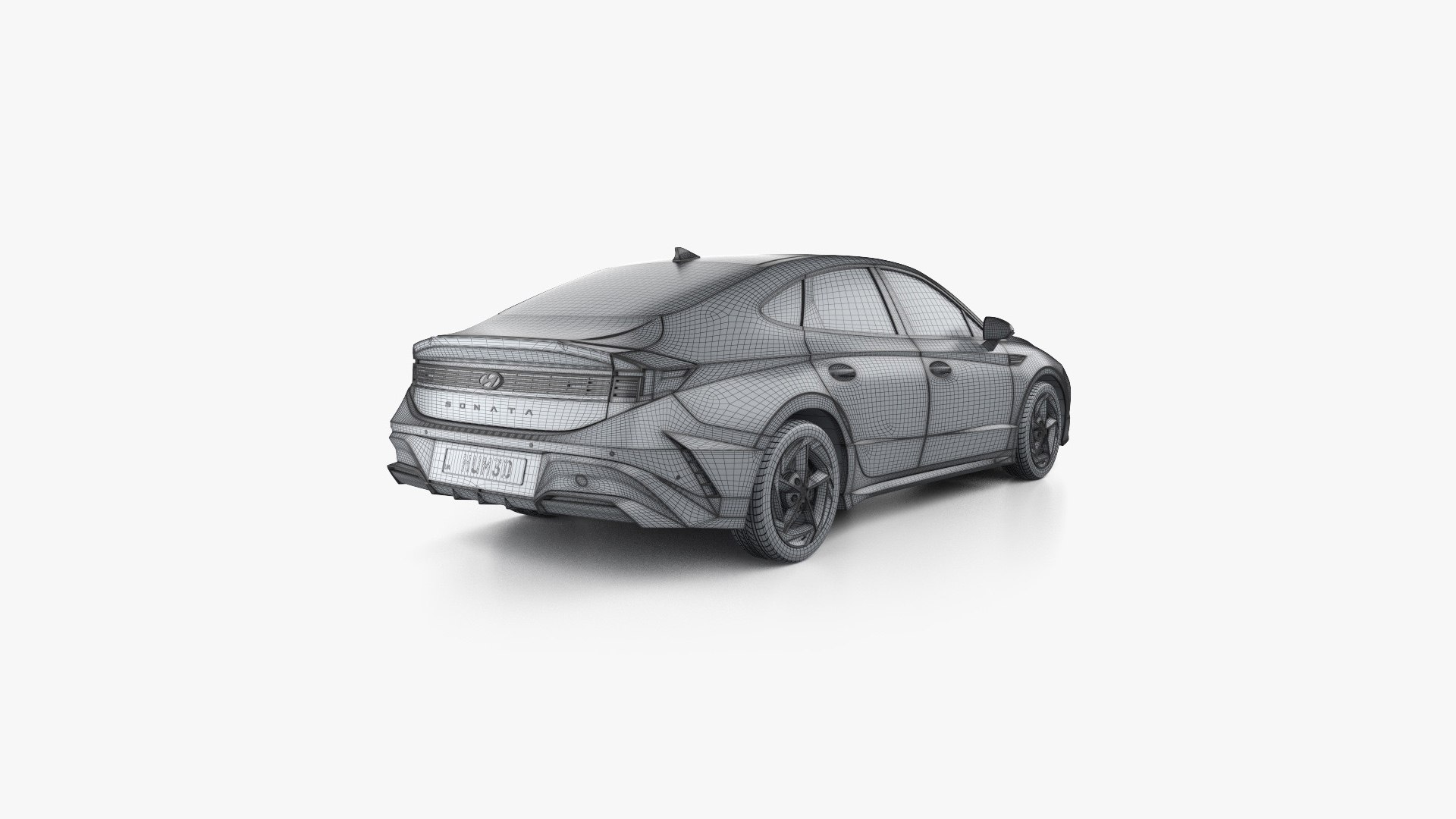 Hyundai Sonata 2024 3D Model - TurboSquid 2197607