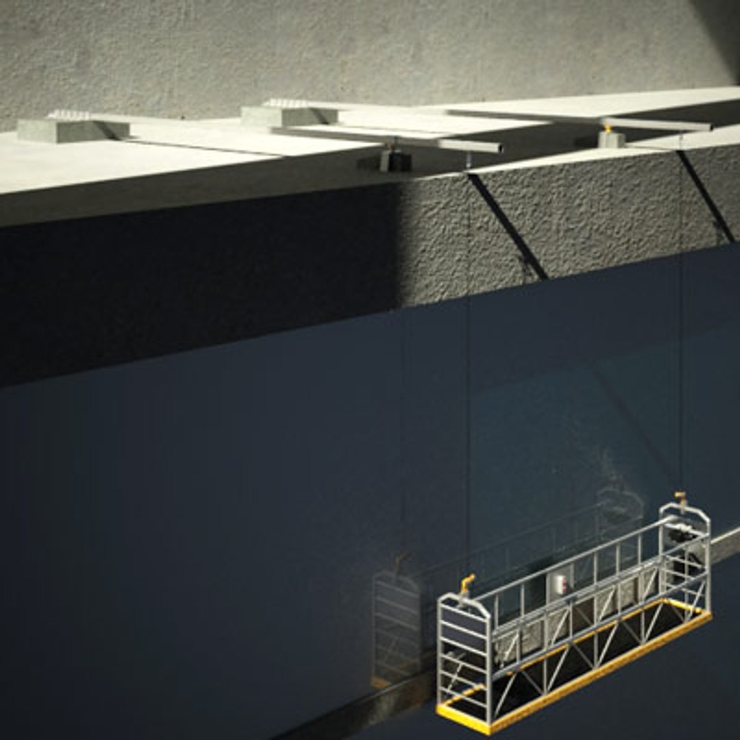 Windows Cleaning Platform 3d Max