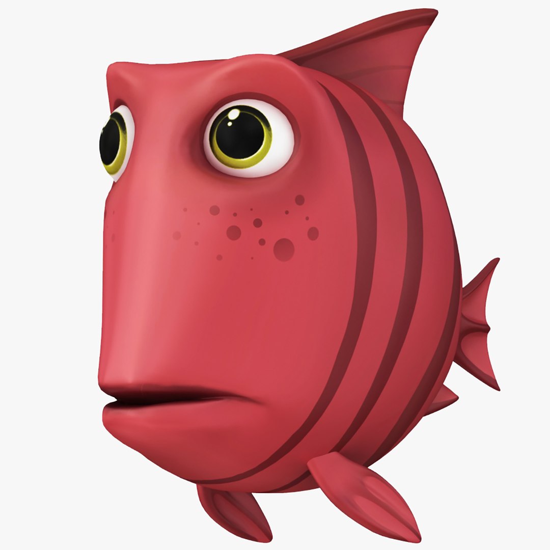 Cartoon Small Fish 03 model - TurboSquid 2072565
