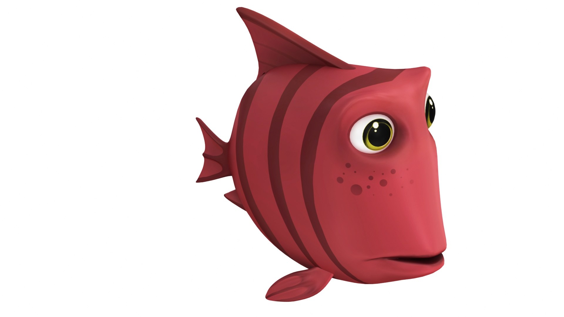 Cartoon Small Fish 03 Model - TurboSquid 2072565