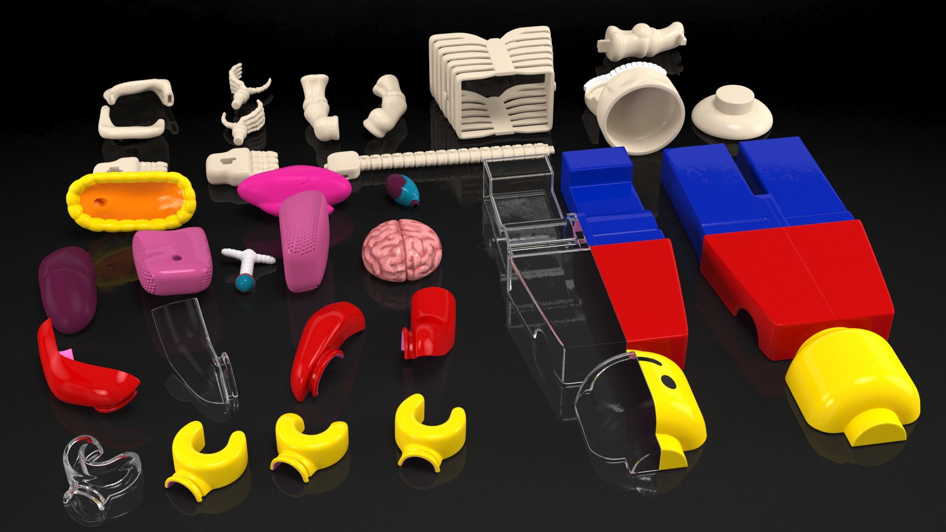 Anatomical LEGO Man Details 3D model - TurboSquid 1820870