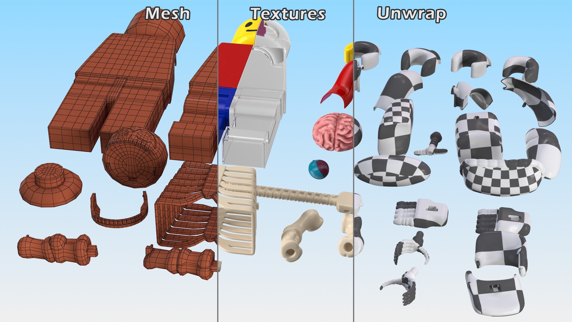 Anatomical LEGO Man Details 3D Model - TurboSquid 1820870