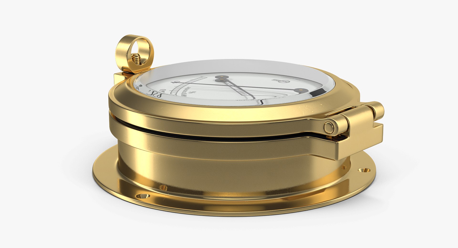 Brass Ships Termometer Hygrometer 3D Model - TurboSquid 1289115