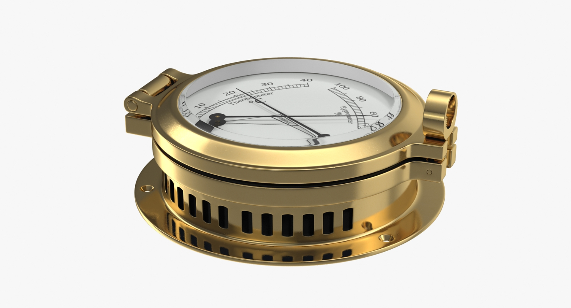 Brass Ships Termometer Hygrometer 3D Model - TurboSquid 1289115