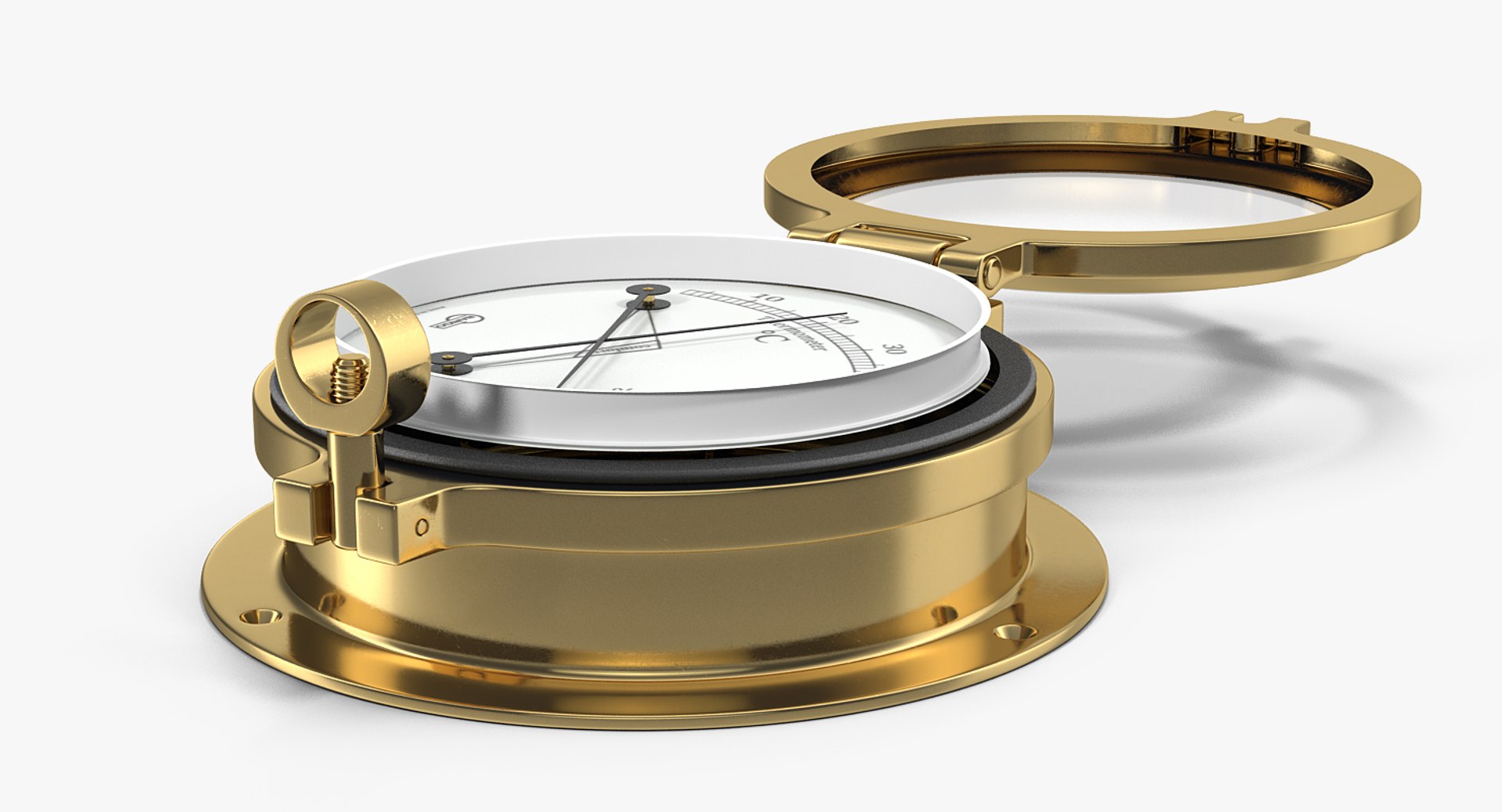Brass Ships Termometer Hygrometer 3D Model - TurboSquid 1289115