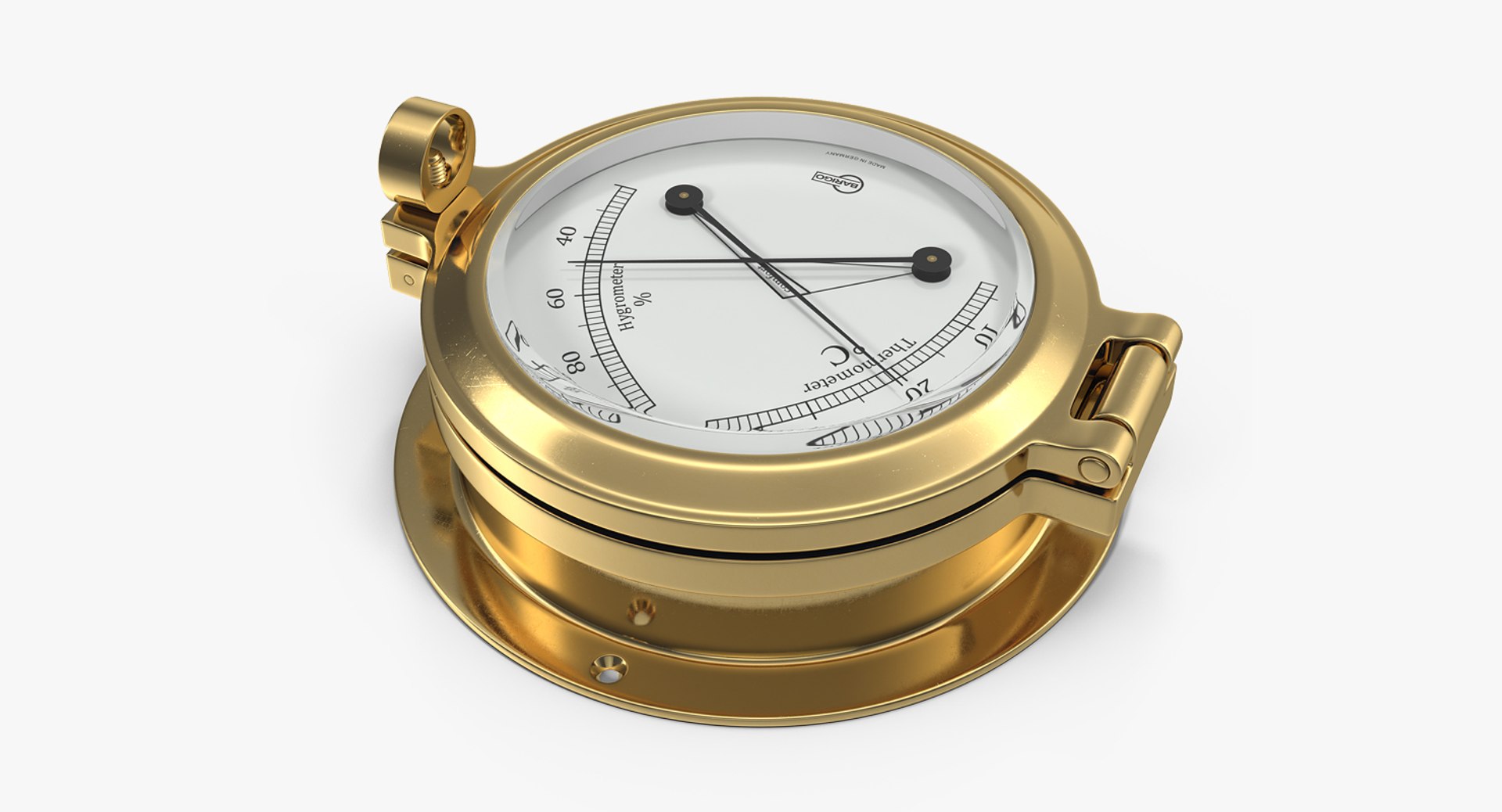Brass Ships Termometer Hygrometer 3D Model - TurboSquid 1289115