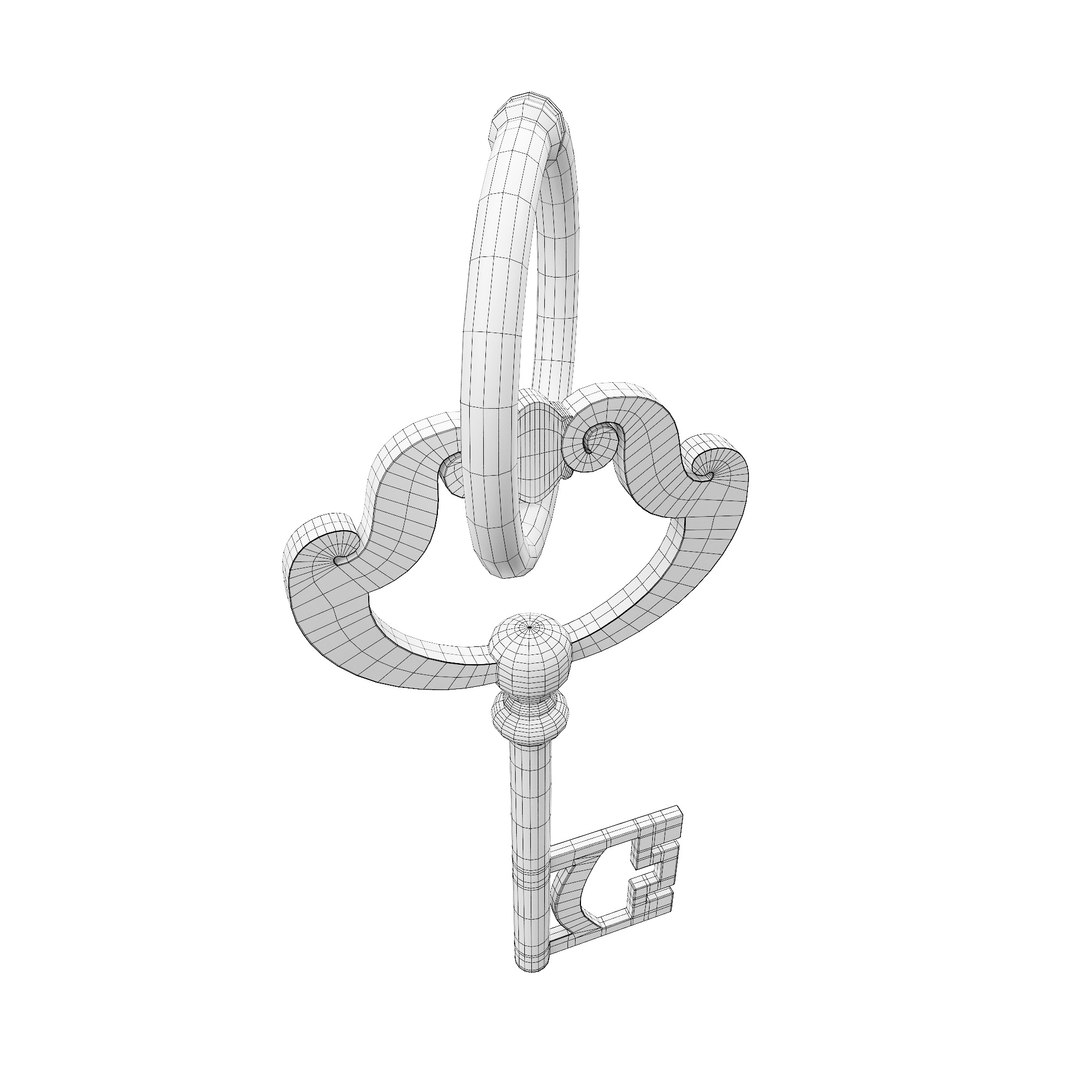 3D Antique Old Key 3dmodel Model - TurboSquid 1982760