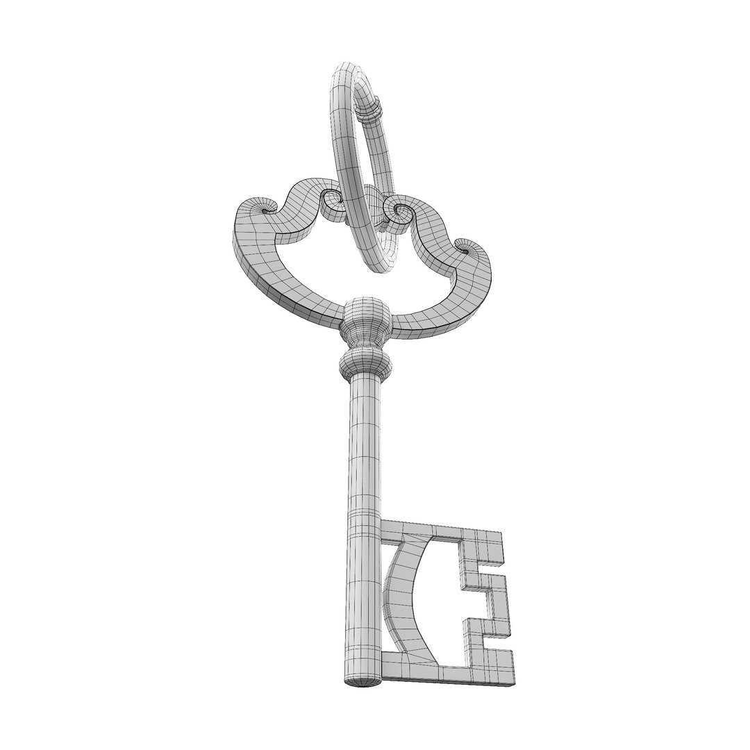 3D Antique Old Key 3dmodel Model - TurboSquid 1982760