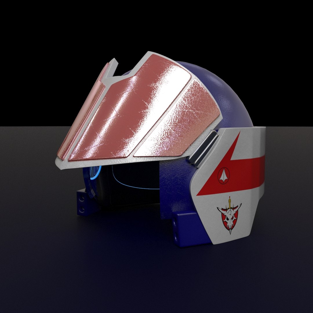 3D Rick Hunter Helmet Model - TurboSquid 1266256