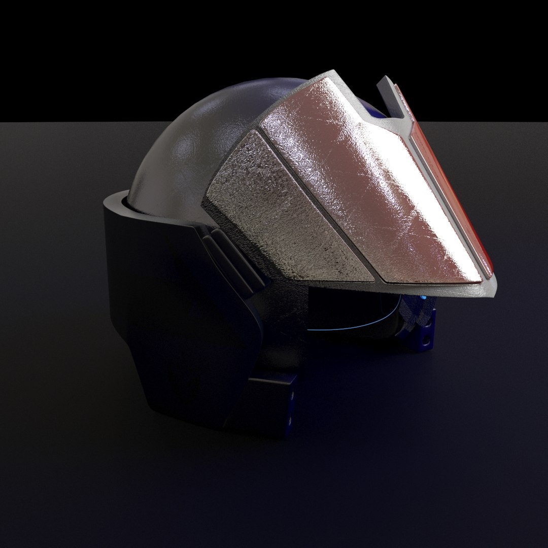 3D Rick Hunter Helmet Model - TurboSquid 1266256