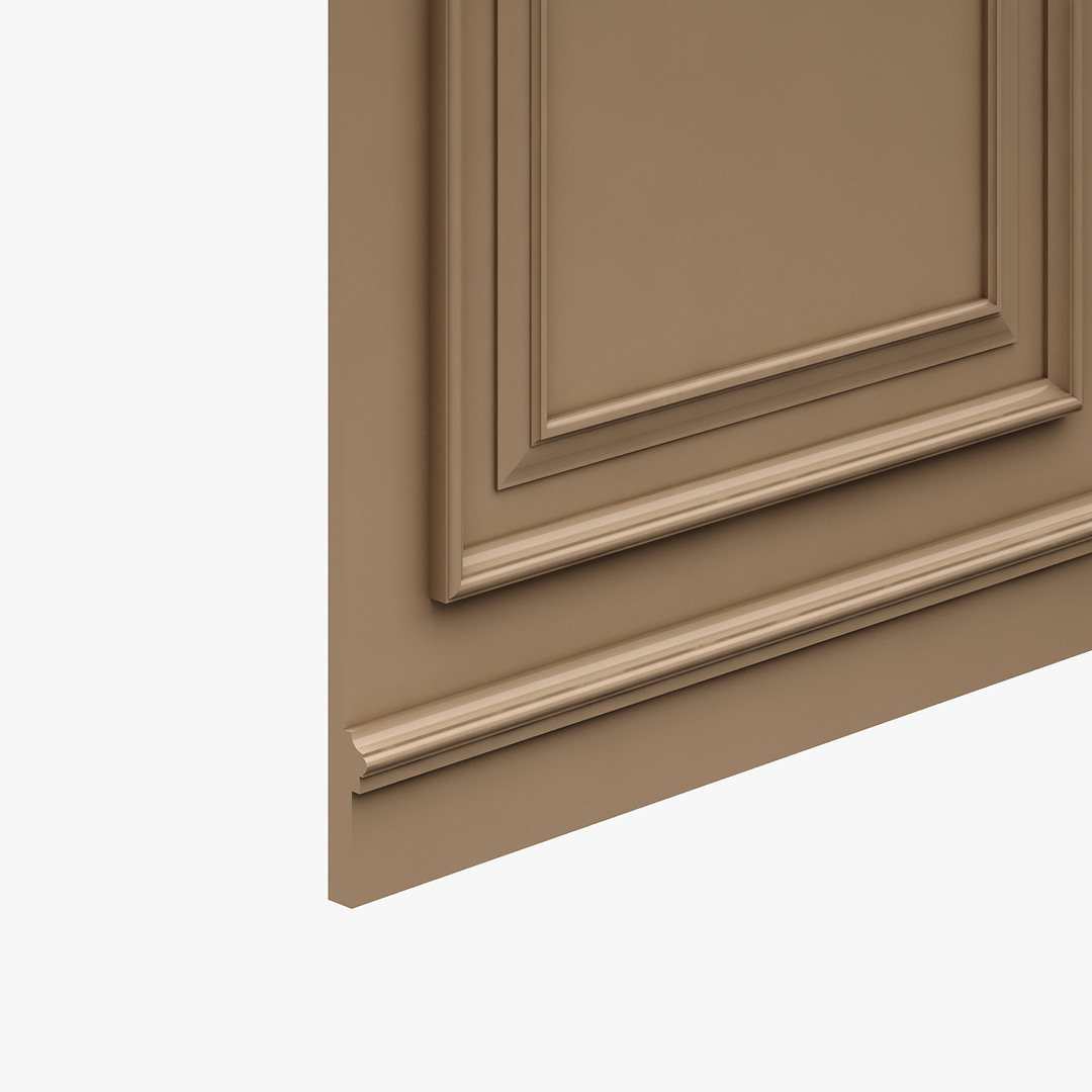 wainscot 3d max