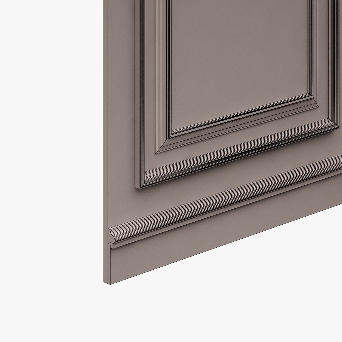 wainscot 3d max