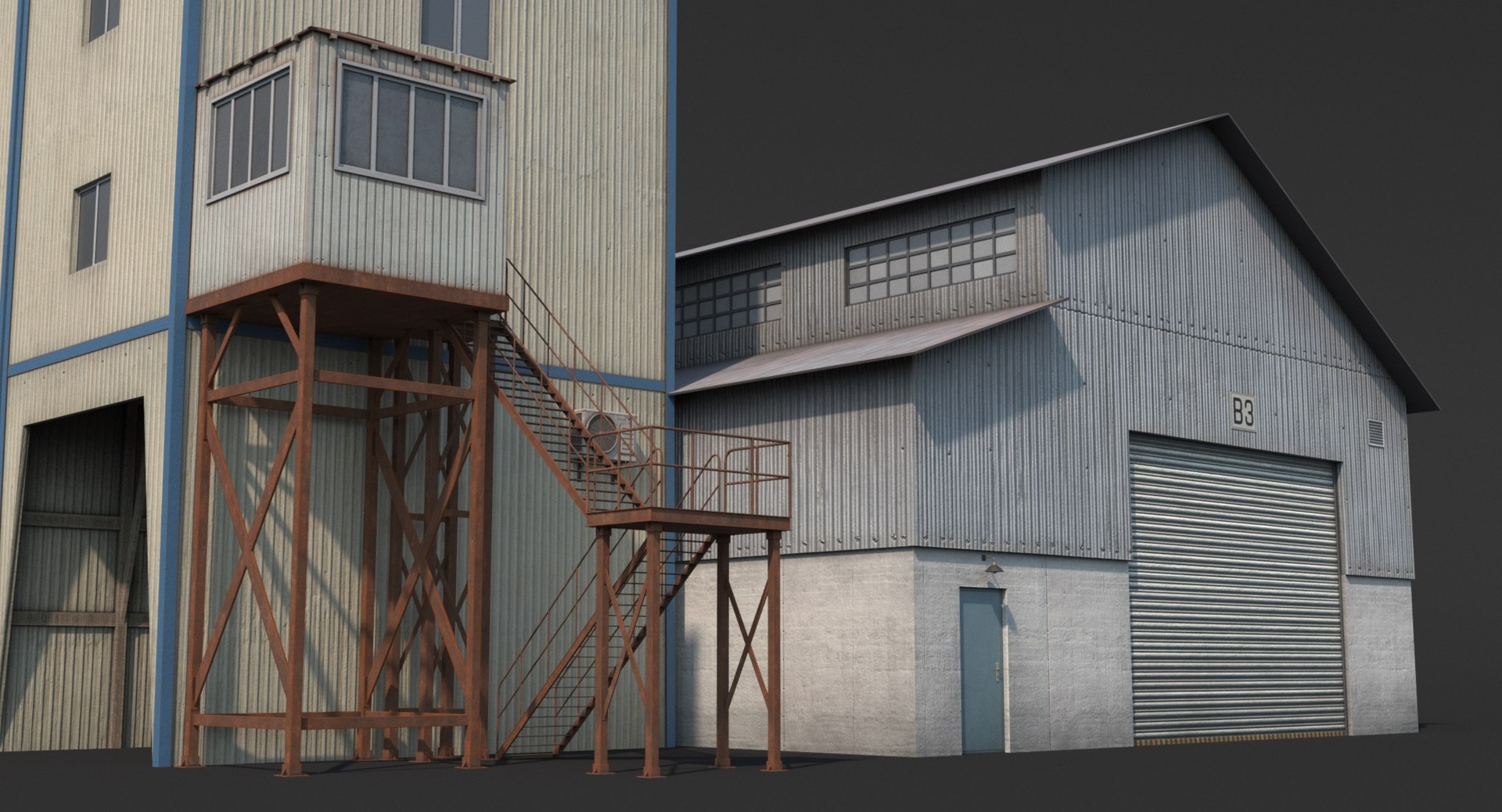 Cement Plant Factory 3D Model - TurboSquid 1433916
